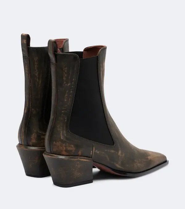 Paris Texas Bettina Leather Chelsea Boots - Brown