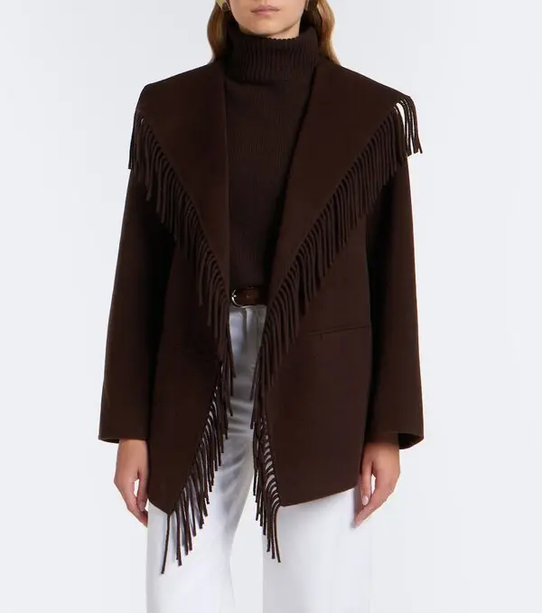 Simkhai Fringed Wool-blend Jacket