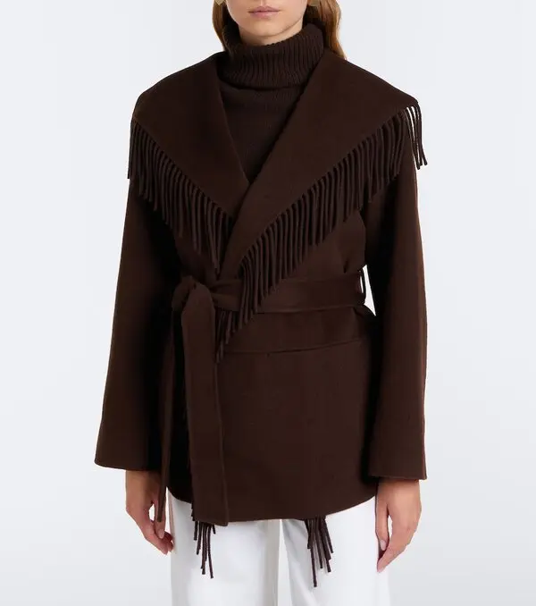 Simkhai Fringed Wool-blend Jacket