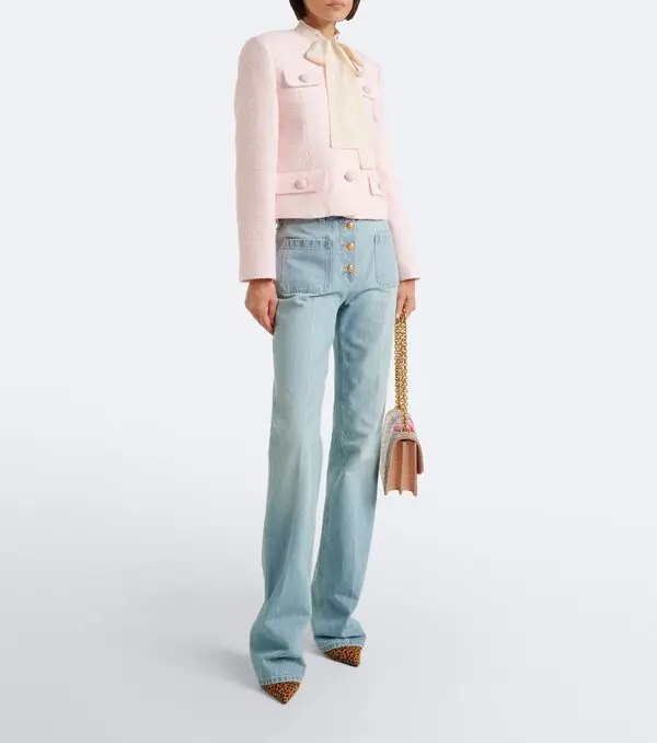 Valentino Garavani Vain Small Sequined Floral Shoulder Bag