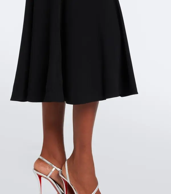 Roland Mouret Bow-detail Belted Midi Dress