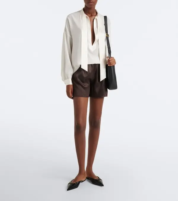TOM FORD Silk Shorts - Brown