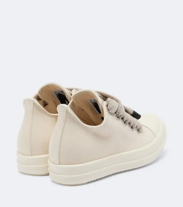Rick Owens Jumbolace Denim Sneakers - White