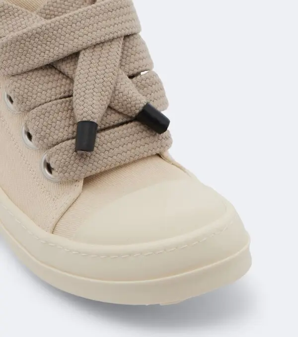 Rick Owens Jumbolace Denim Sneakers - White