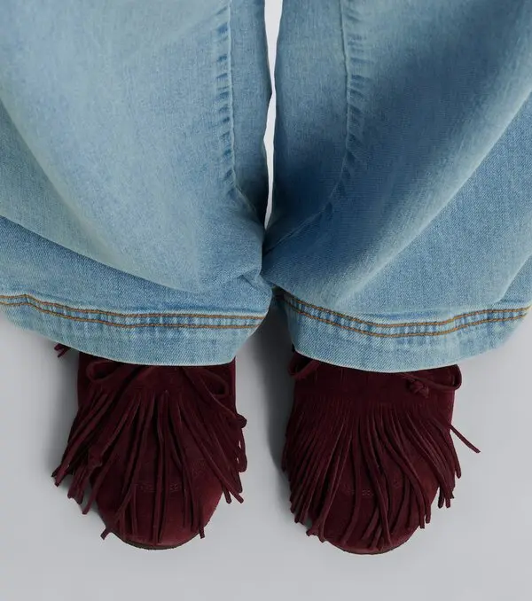 Etro Fringed Suede Boat Shoes