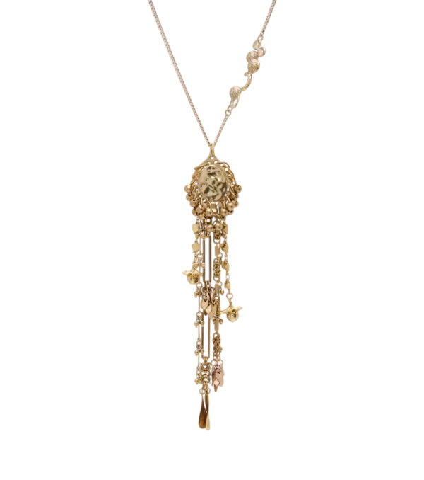 Dries Van Noten Embellished Pendant Necklace - Gold