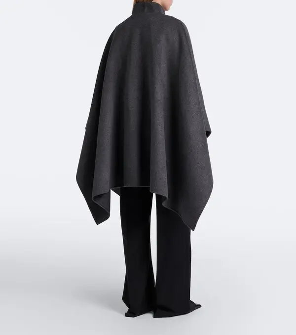 RÓHE Wool And Cashmere Poncho - Grey