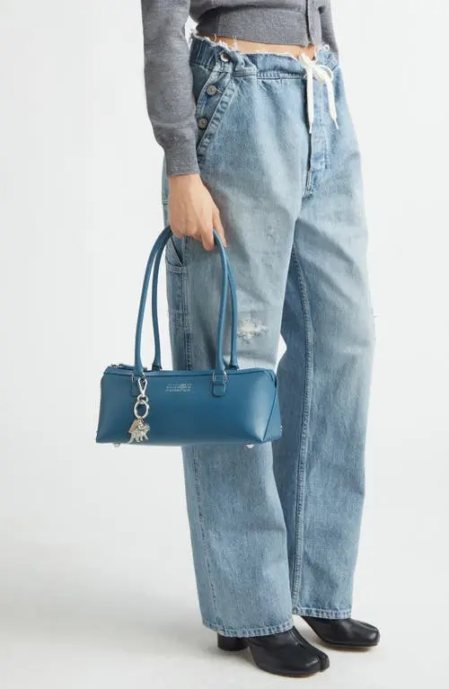 MAISON MARGIELA Medium New Bauletto Leather Shoulder Bag - Petrol
