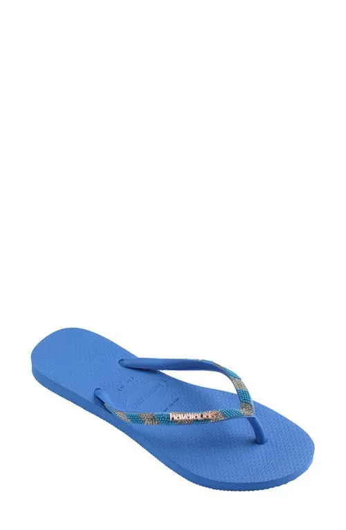 Havaianas Slim Glow Embellished Water Resistant Flip Flop