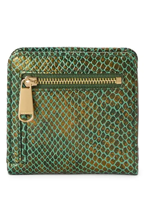 Brahmin Jane Snakeskin Embossed Leather Bifold Wallet