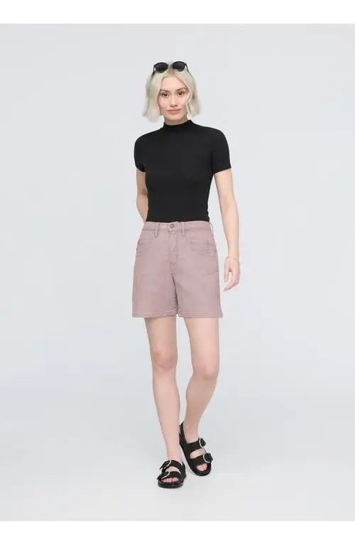 DUER Stretch Canvas High Rise Relaxed Short - Chalk