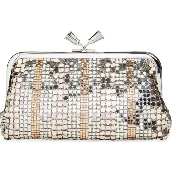 ANYA HINDMARCH Maud Stripes Tassel Clutch - Multi