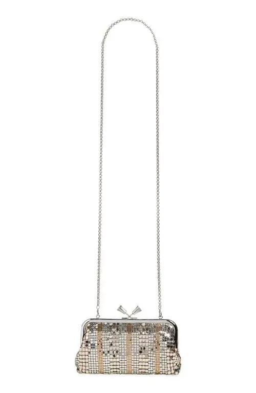 ANYA HINDMARCH Maud Stripes Tassel Clutch - Multi