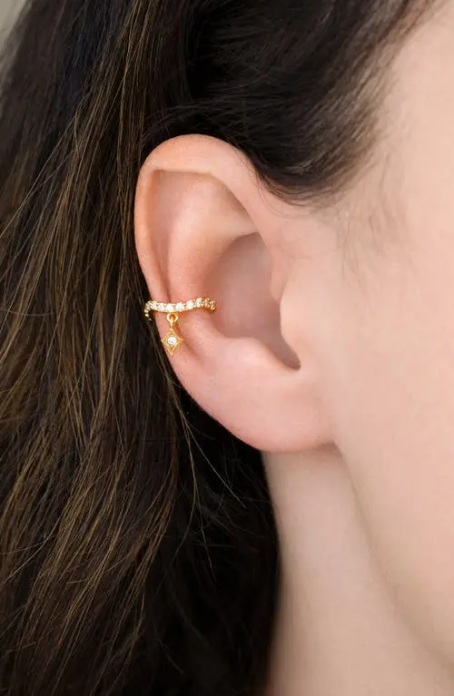 GIRLS CREW Sayulita Star Ear Cuff With Pavé Cubic Zirconia