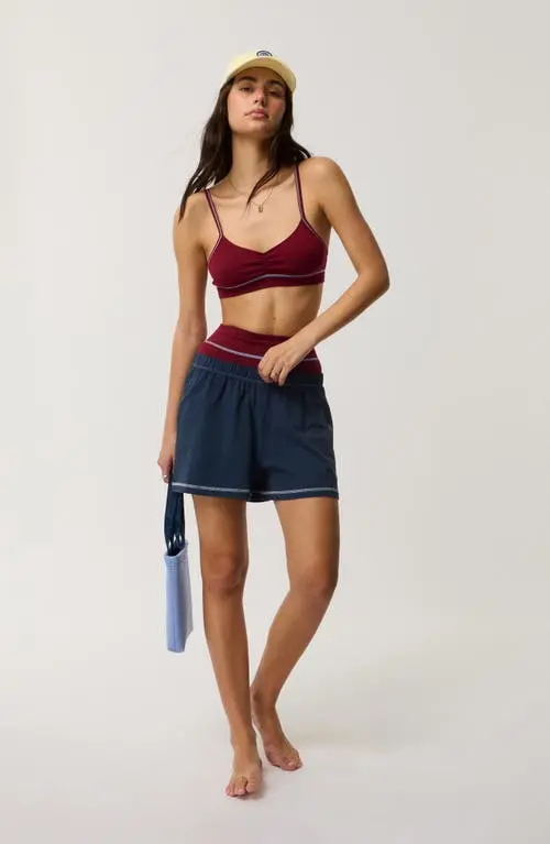 Rip Curl Ribbed Knit Crop Top