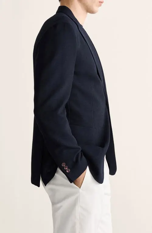 Mango Slim Fit Plaid Wool Blend Blazer