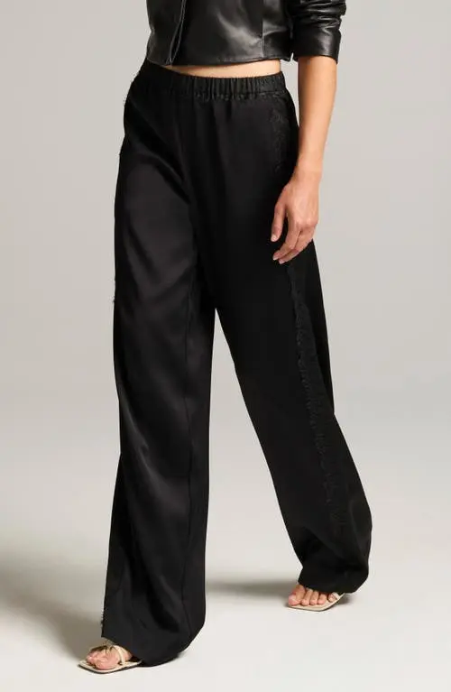 Vince Lace Trim Satin Pants