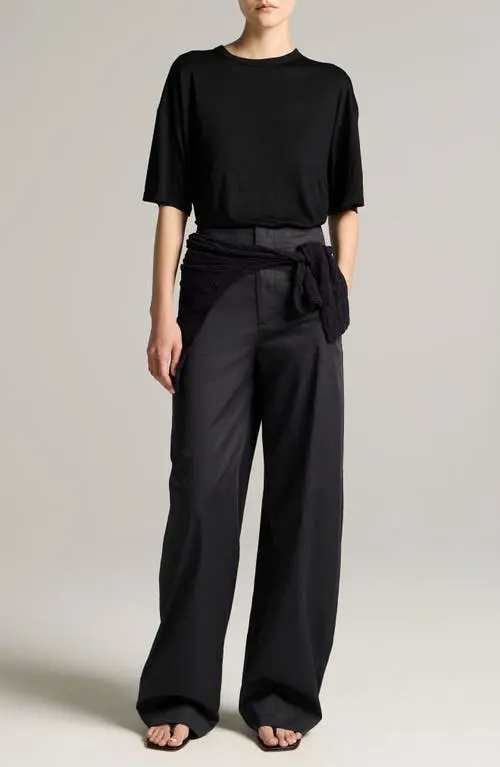 Vince Relaxed Crewneck Modal & Silk T-shirt