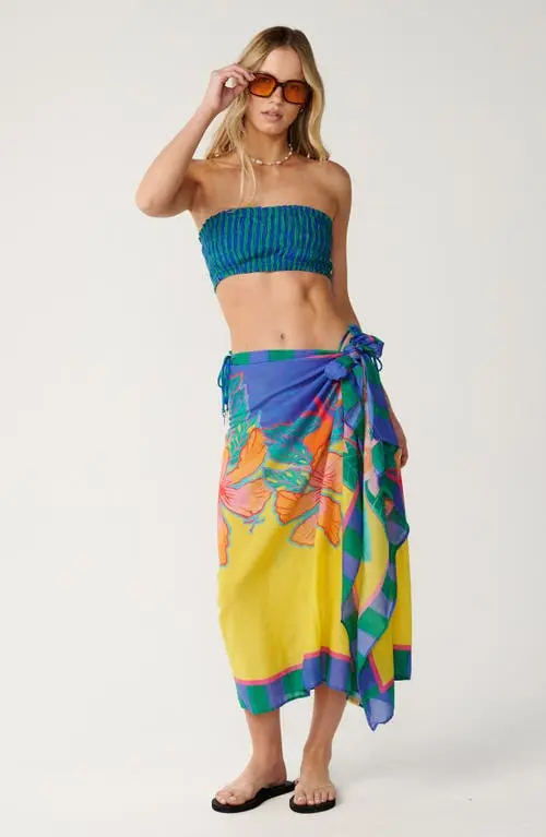 Rip Curl Bliss Frill Stripe Tie Strap Crop Tank