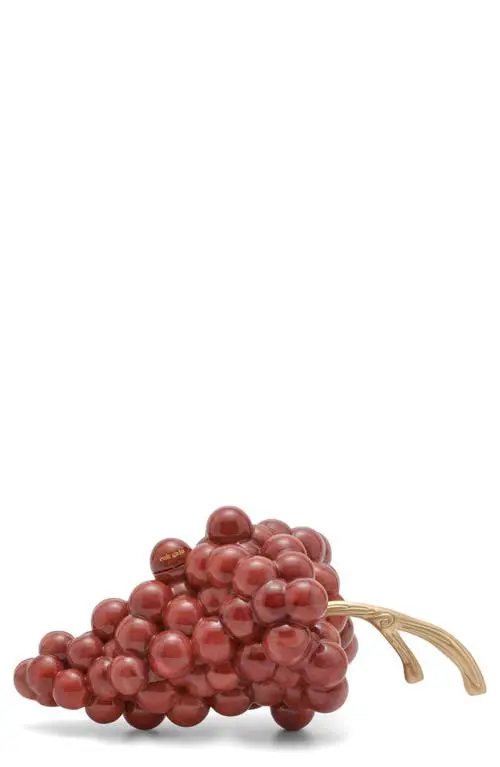 Cult Gaia Grape Clutch - Crimson