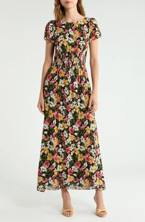 REFORMATION Drusilla Floral Print Maxi Dress