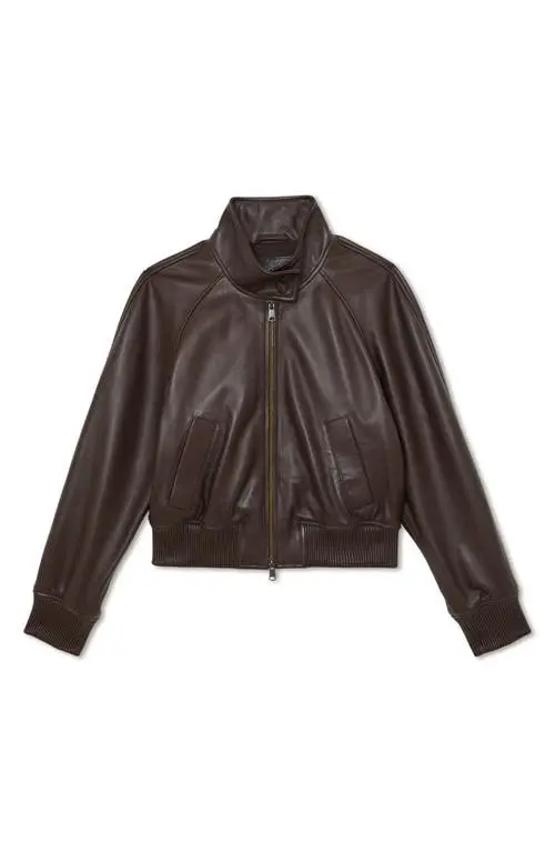REISS Eloise Faux Leather Jacket