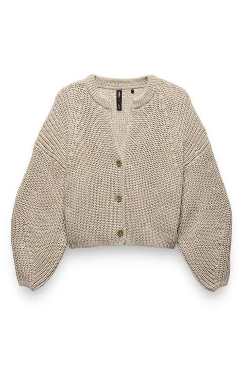 Prana Sunday River Short Cardigan - Beach Pebble