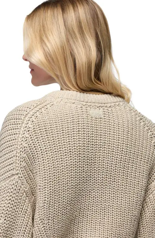 Prana Sunday River Short Cardigan - Beach Pebble