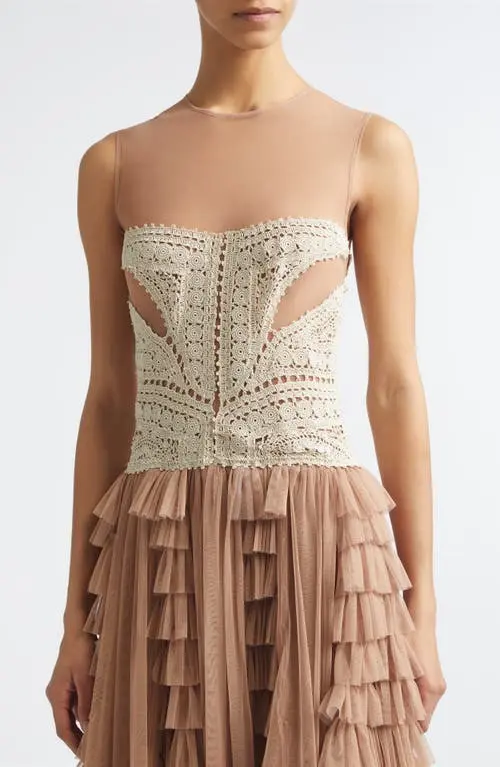 Ulla Johnson Orla Crochet & Tulle Gown