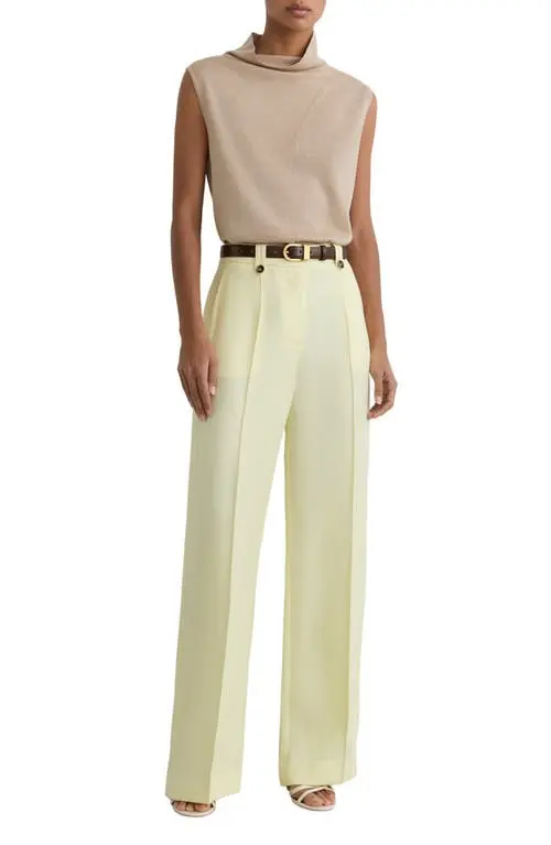 REISS Honey Funnel Neck Knit Shell
