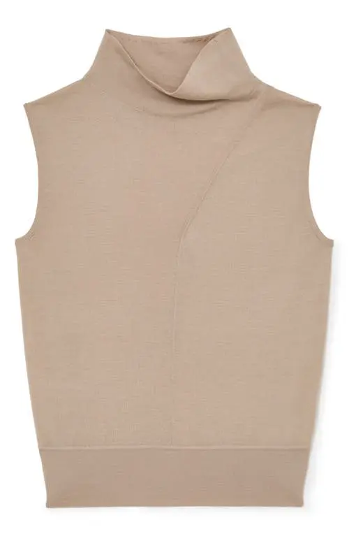 REISS Honey Funnel Neck Knit Shell