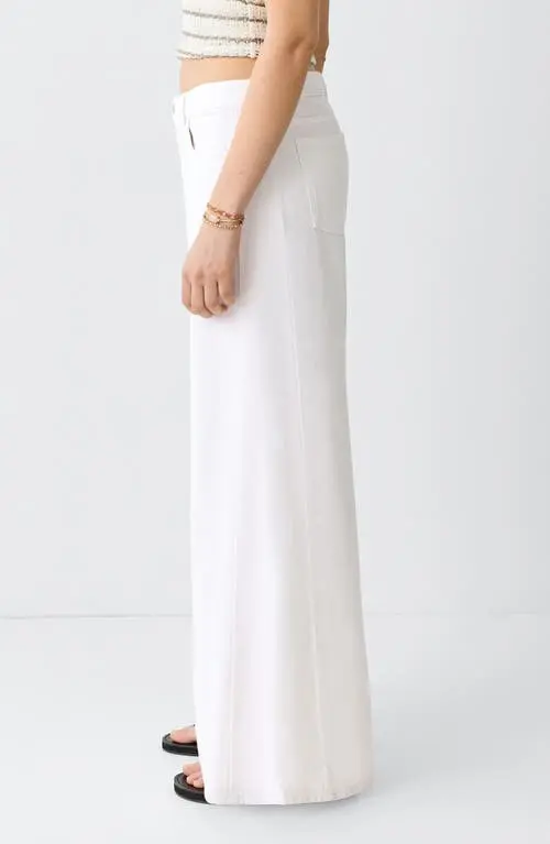 Mango Low Waist Wide Leg Jeans