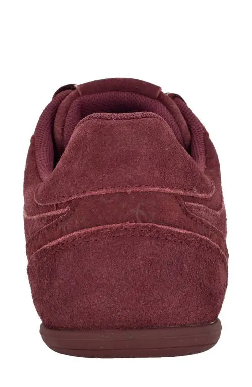 Guess Besar Suede Lace-up Sneakers - Dark Red