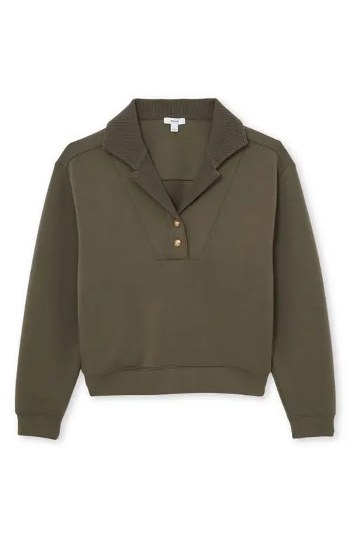 REISS Bella Collar Sweatshirt