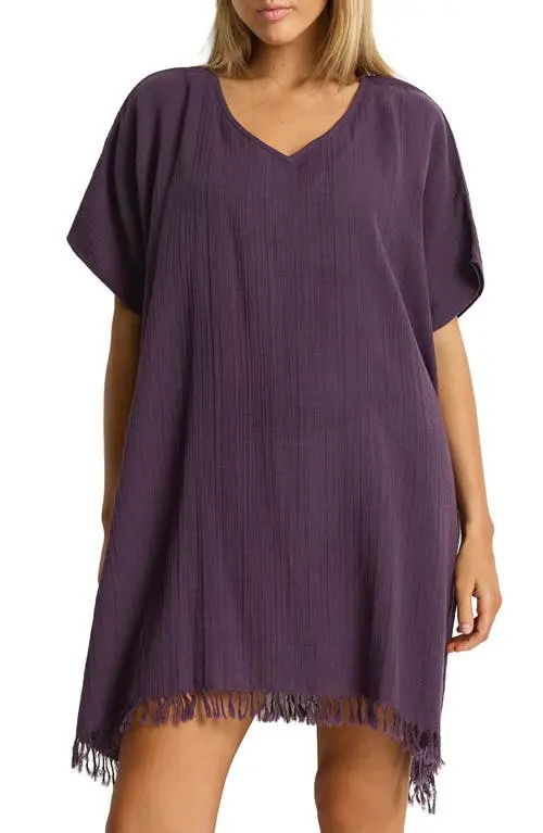 SEA LEVEL Salt Kaftan Cover-up - Blackberry