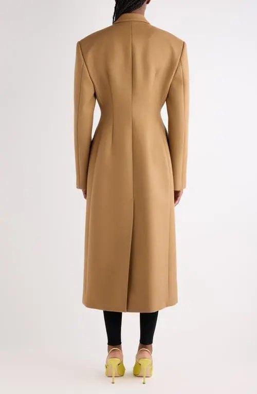 Balenciaga Pressed Wool Blend Melton Coat