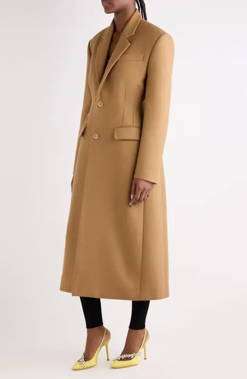 Balenciaga Pressed Wool Blend Melton Coat