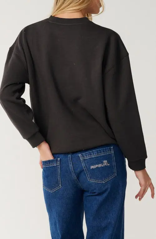 Rip Curl Turtle Bay Relaxed Fit Graphic T-shirt - Washed Black