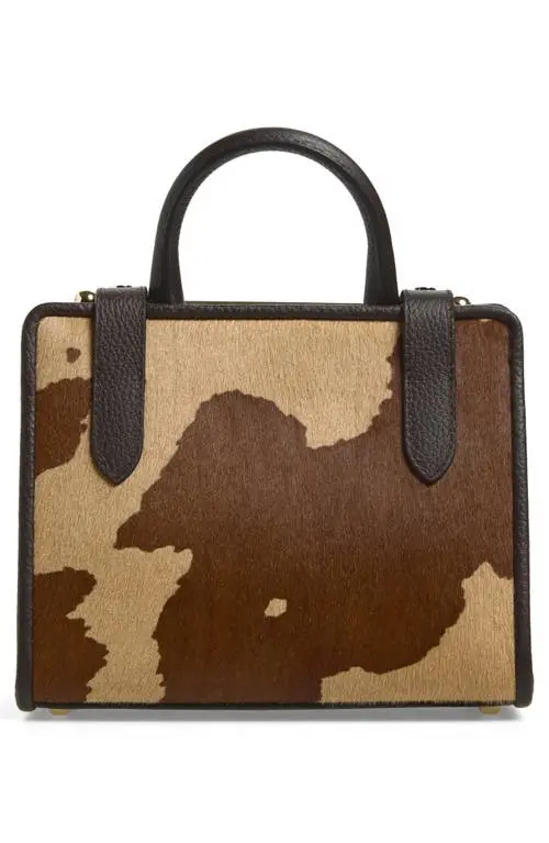 Strathberry Mini Genuine Calf Hair Tote - Printed Spot