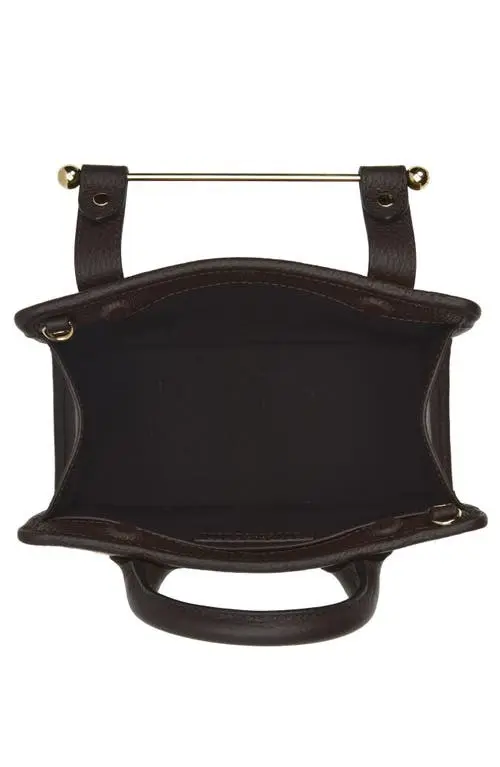 Strathberry Mini Genuine Calf Hair Tote - Printed Spot