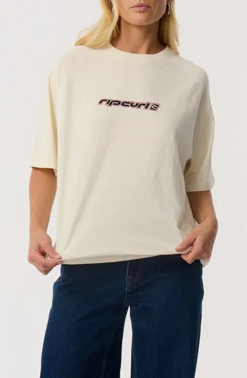 Rip Curl Sunset Beach Raglan T-shirt - Bone