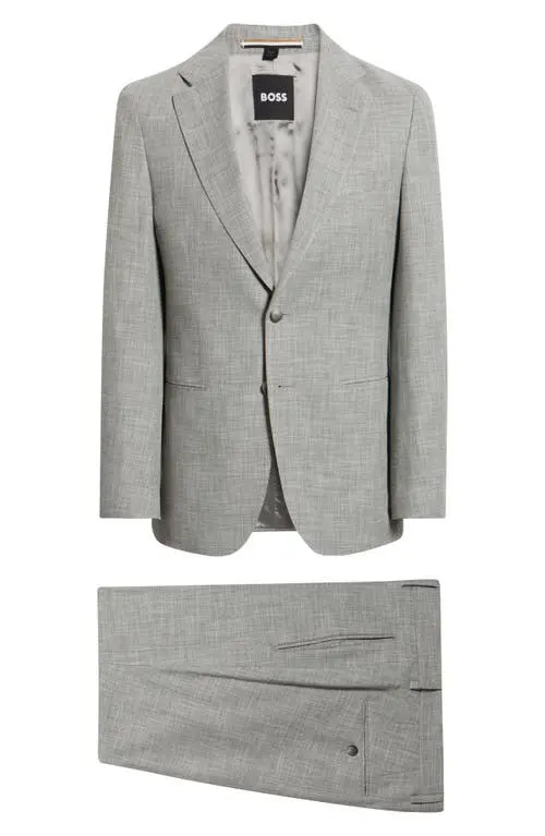 BOSS Huge Cotton & Virgin Wool Suit