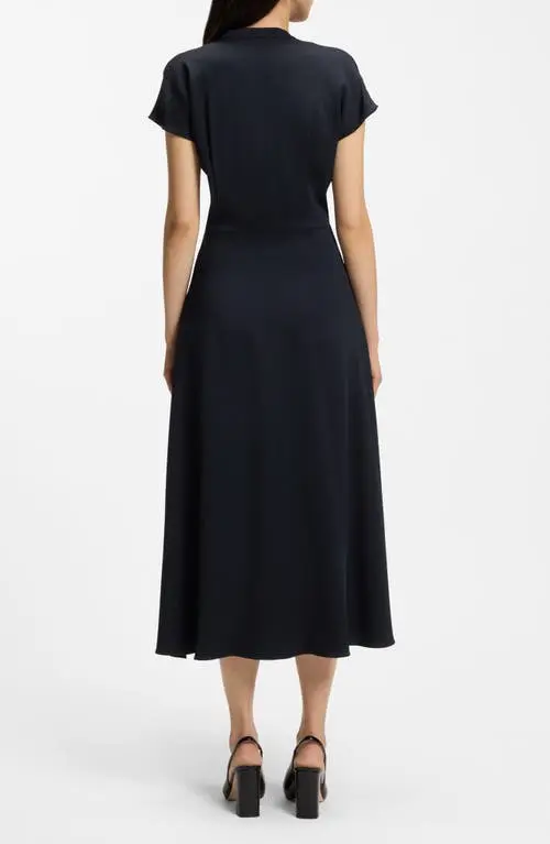 BOSS Dareza V Neck Jersey Midi Dress