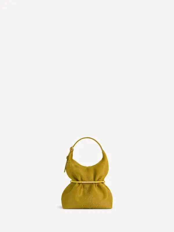 Balmain Sphynx Mini Bag In Pony-effect Leather - Yellow