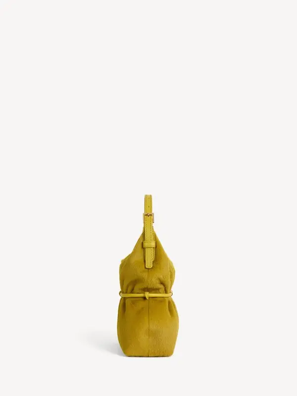 Balmain Sphynx Mini Bag In Pony-effect Leather - Yellow