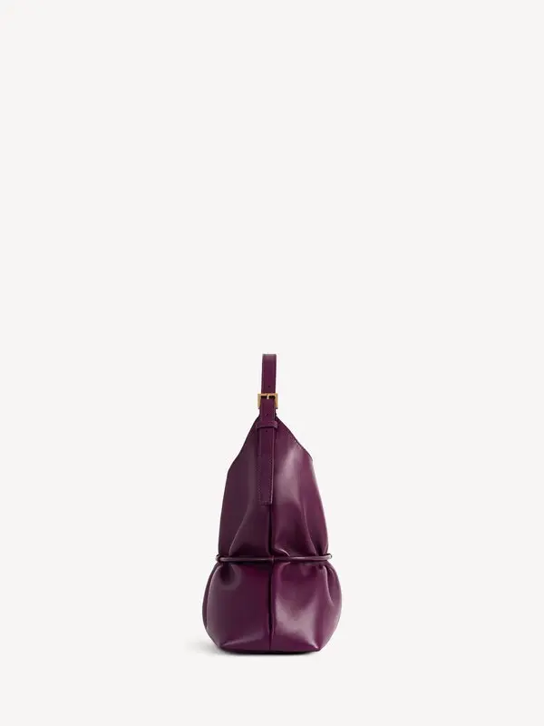 Balmain Sphynx" Medium Leather Bag - Purple