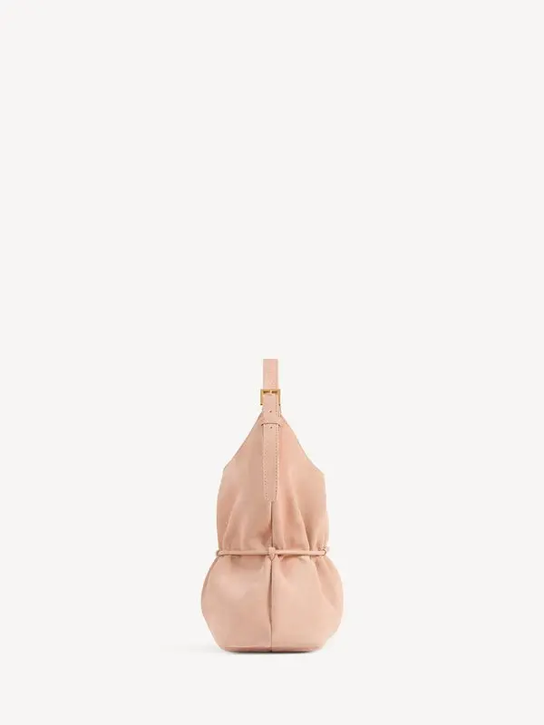 Balmain Sphynx Medium Suede Bag - Pink