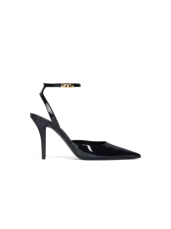 Balmain Patent Leather Strappy Pumps