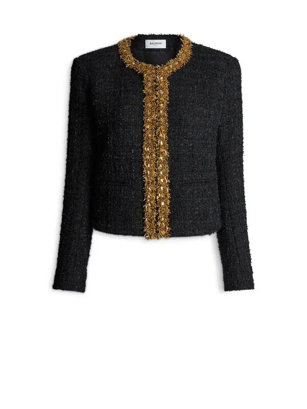 Balmain Embroidered Tweed Jacket