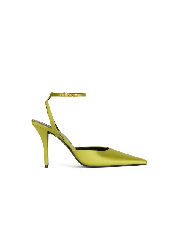 Balmain Satin Strappy Pumps